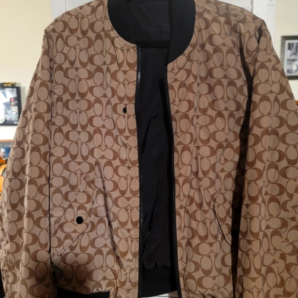 Coach Signature Reversible Bomber Jacket! M - Gem